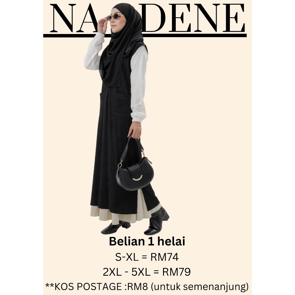 Nadene Blouse,Long top ironless,Blouse tak payah gosok | Shopee Malaysia