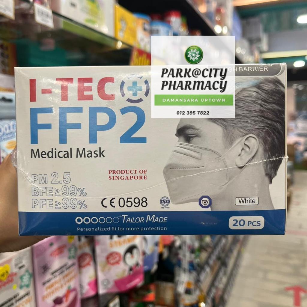 ITEC I-Tec FFP2 Earloop Medical Mask 20s (White) 2375 (Previously ...
