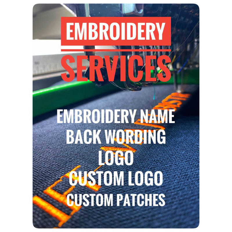 EMBROIDERY SERVICES / PERKHIDMATAN SULAMAN / EMBROIDERY LOGO ...