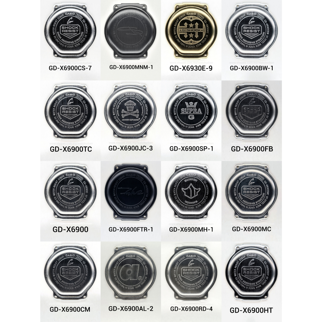 CASIO G-SHOCK COVER BACK ASSEMBLY GDX6900 BACKCASE 100% ORIGINAL GD ...