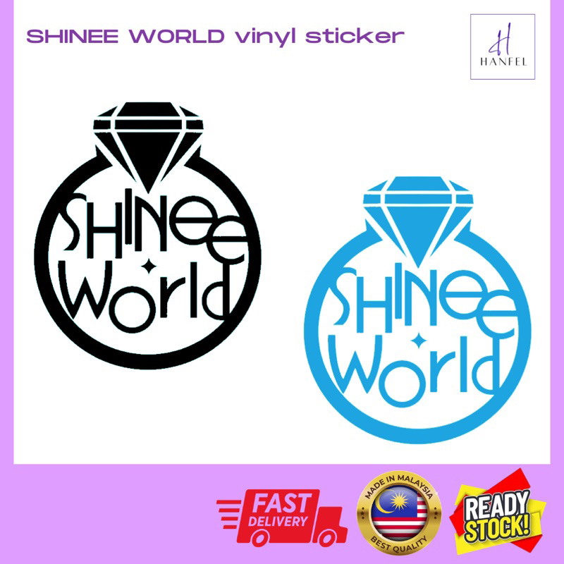 SHINEE WORLD logo vinyl premium sticker ( Die-cut) | Shopee Malaysia