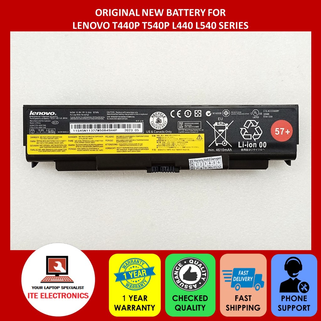ORIGINAL NEW 45N1146 LENOVO THINKPAD T440P T540P L440 L540 W540 SERIES ...