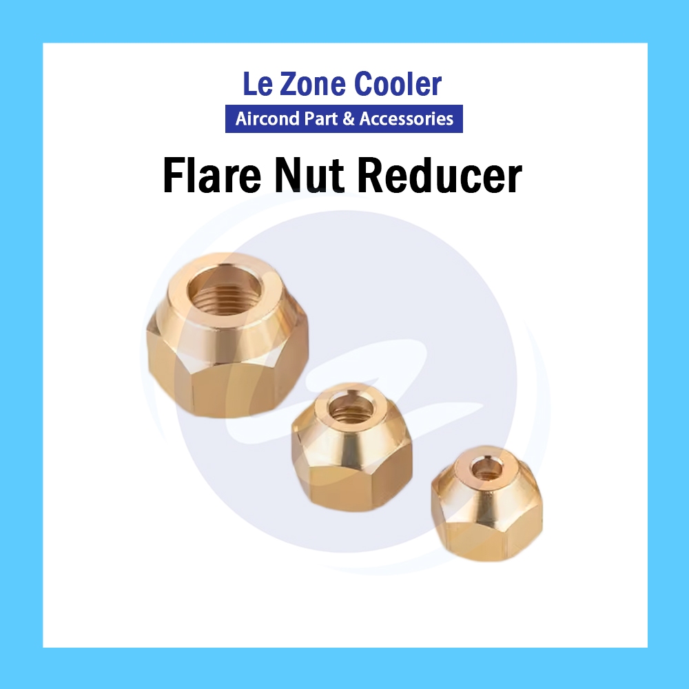 Aircond Flare Nut Reducer Copper Flare Nut Reducing 1/4'' 3/8'' 1/2'' 5 ...