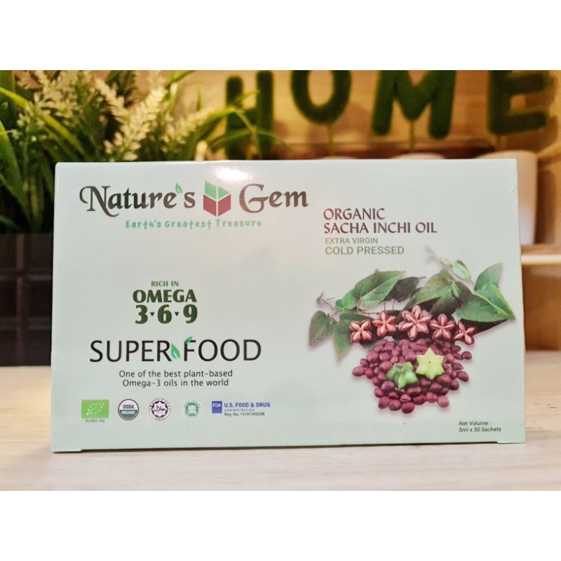 Nature’s Gem Organic Sacha Inchi Oil(Extra Virgin Cold Pressed) (5ml x ...