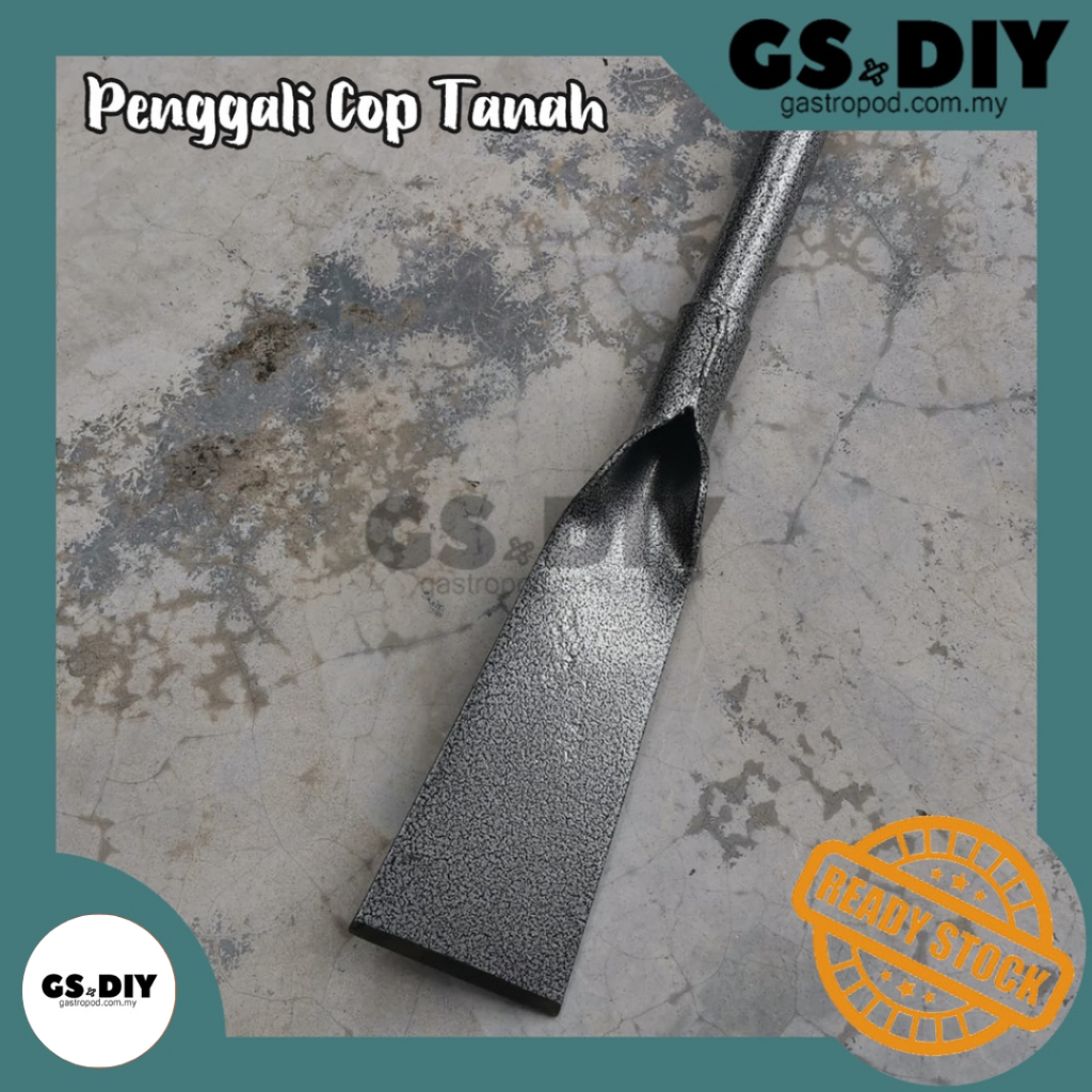 🏷️Chop Tanah Hulu Besi Pencapak Besi Penggali Cop Tanah💯Soil Dig Shovel ...