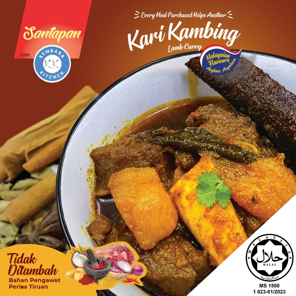 *Halal meal* Kari Kambing ready to eat (2-4 org makan)| family lunch ...