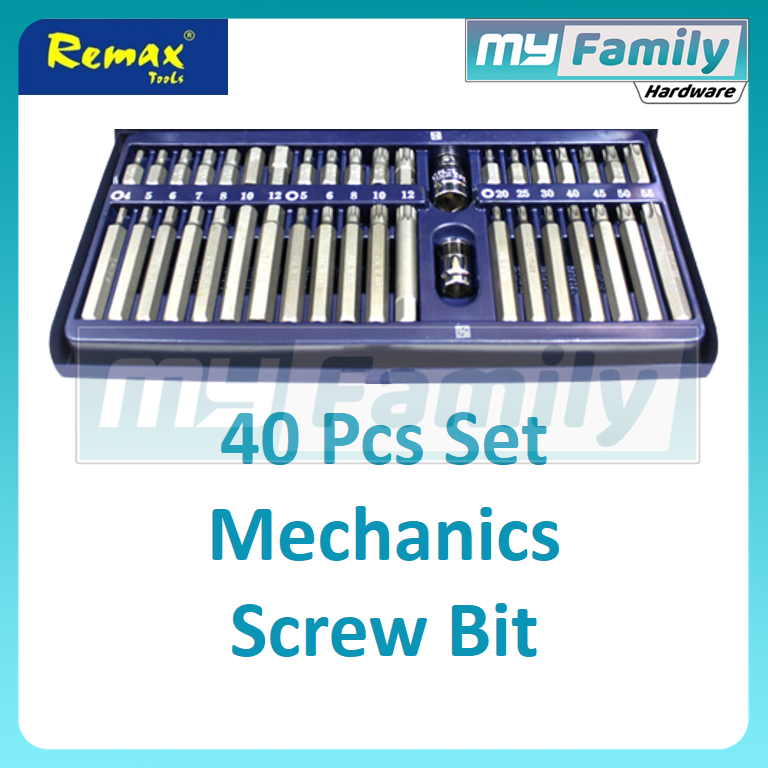 REMAX 68-SB040 40 Pcs Set Mechanics Screwdriver Screw Bit Hexagon ...