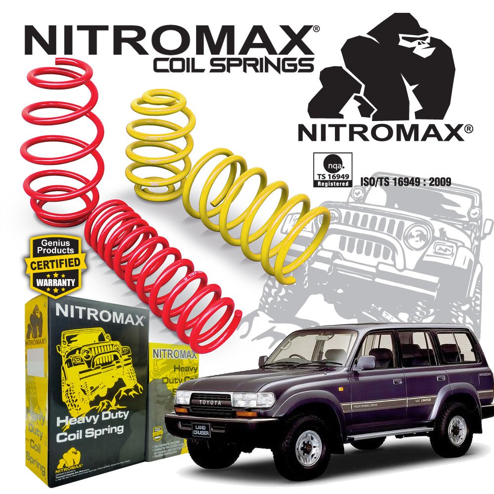 Toyota Land Cruiser 80 & 105 Nitromax Coil Springs Rear | Shopee Malaysia