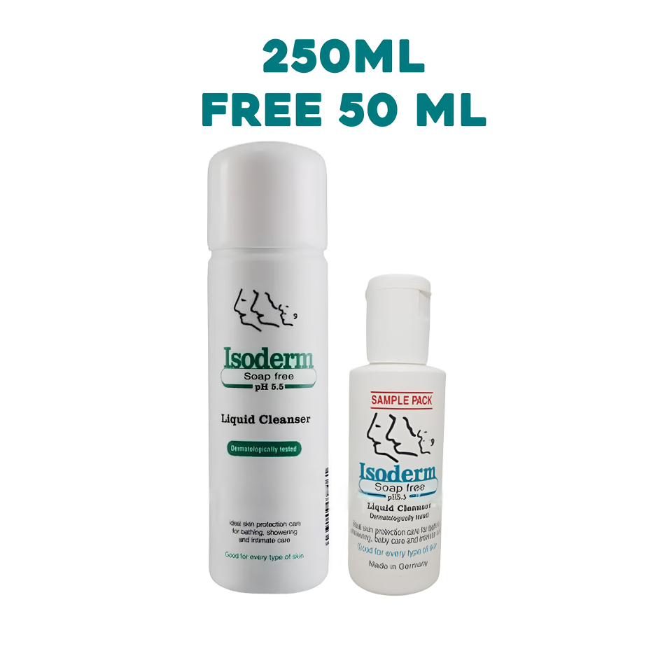 ISODERM CLEANSING LIQ 250ML + (FREE 50ML) | Shopee Malaysia