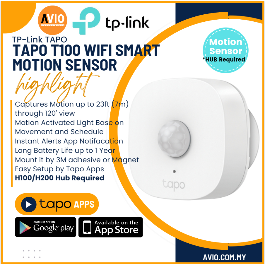 TP-LINK Tplink Smart Motion Sensor max 5m 5 Meter Detection Tapo Smart ...