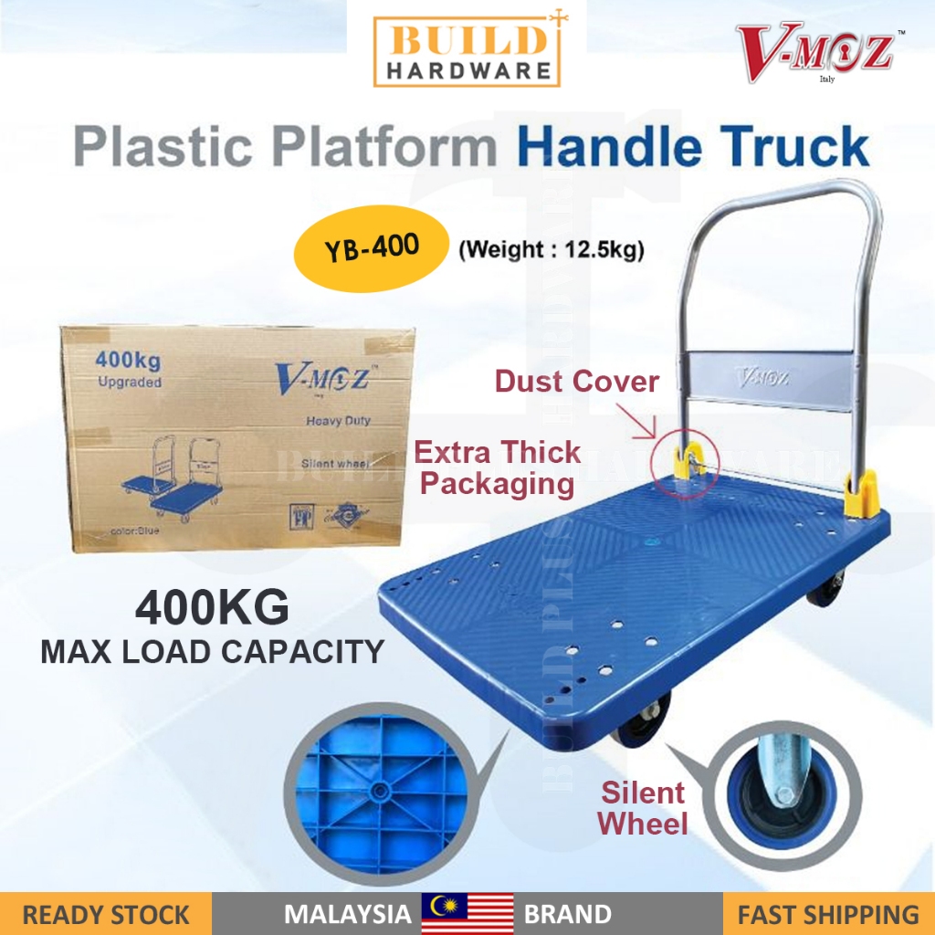 V-MOZ 400kg 24” x 36” PVC Foldable Platform Hand Truck come with Silent ...