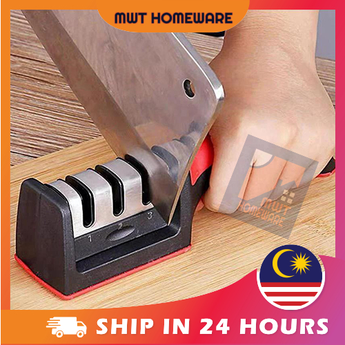 MWT 3 Stage Knife Sharpener Tungsten Steel Ceramic Stone Cutting Polish ...