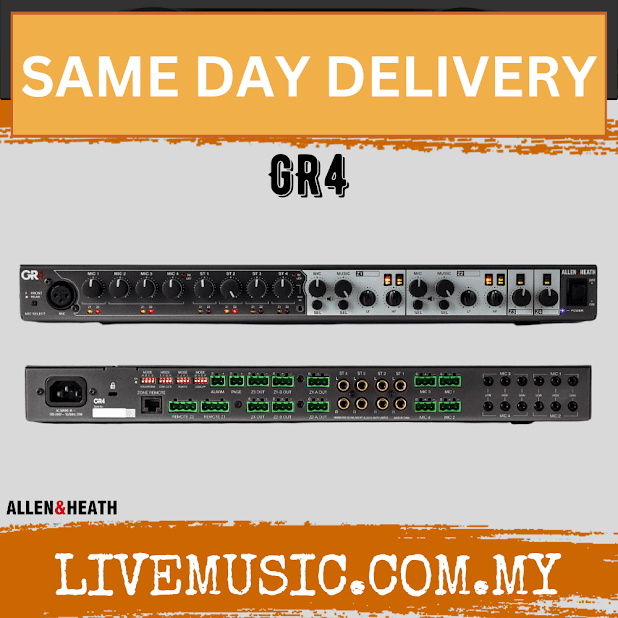 Allen & Heath GR4 Rackmount Zone Mixer ( GR-4 / GR 4 ) | Shopee Malaysia