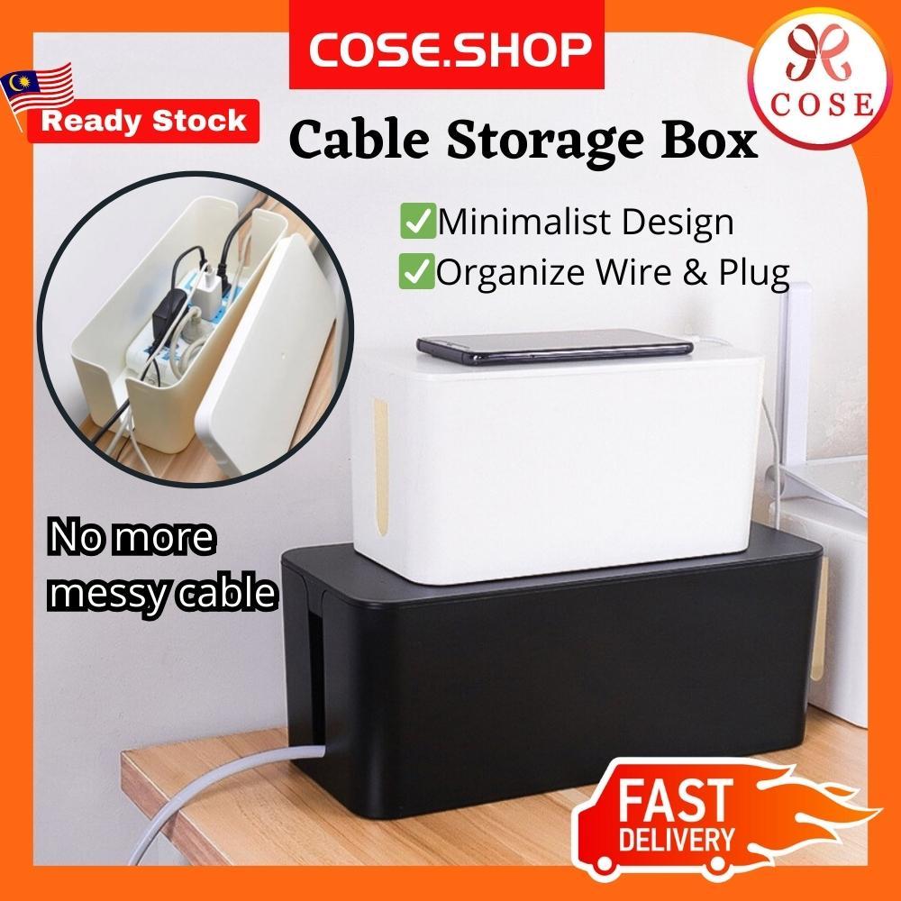 COSE Cable Management Box Cable Storage Box Cable Organizer Extension ...