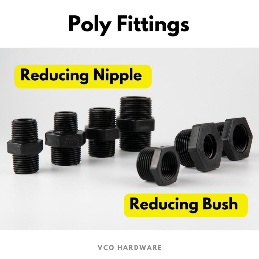 Poly Fittings Reducing Nipple / Reducing Bush / HDPE Pipe Connector ...