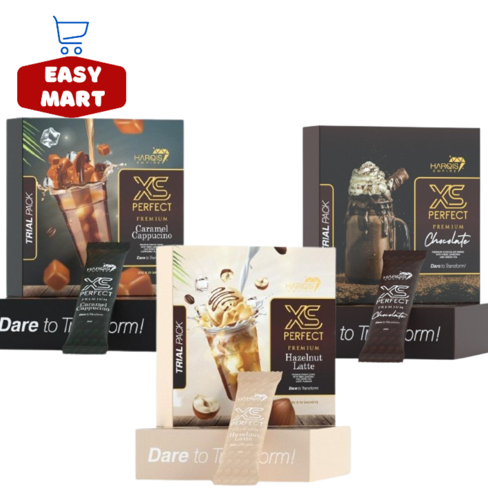 XS PERFECT PREMIUM CHOCOLATE / HAZELNUT LATTE/ CARAMEL CAPPUCINO 20GRAM ...