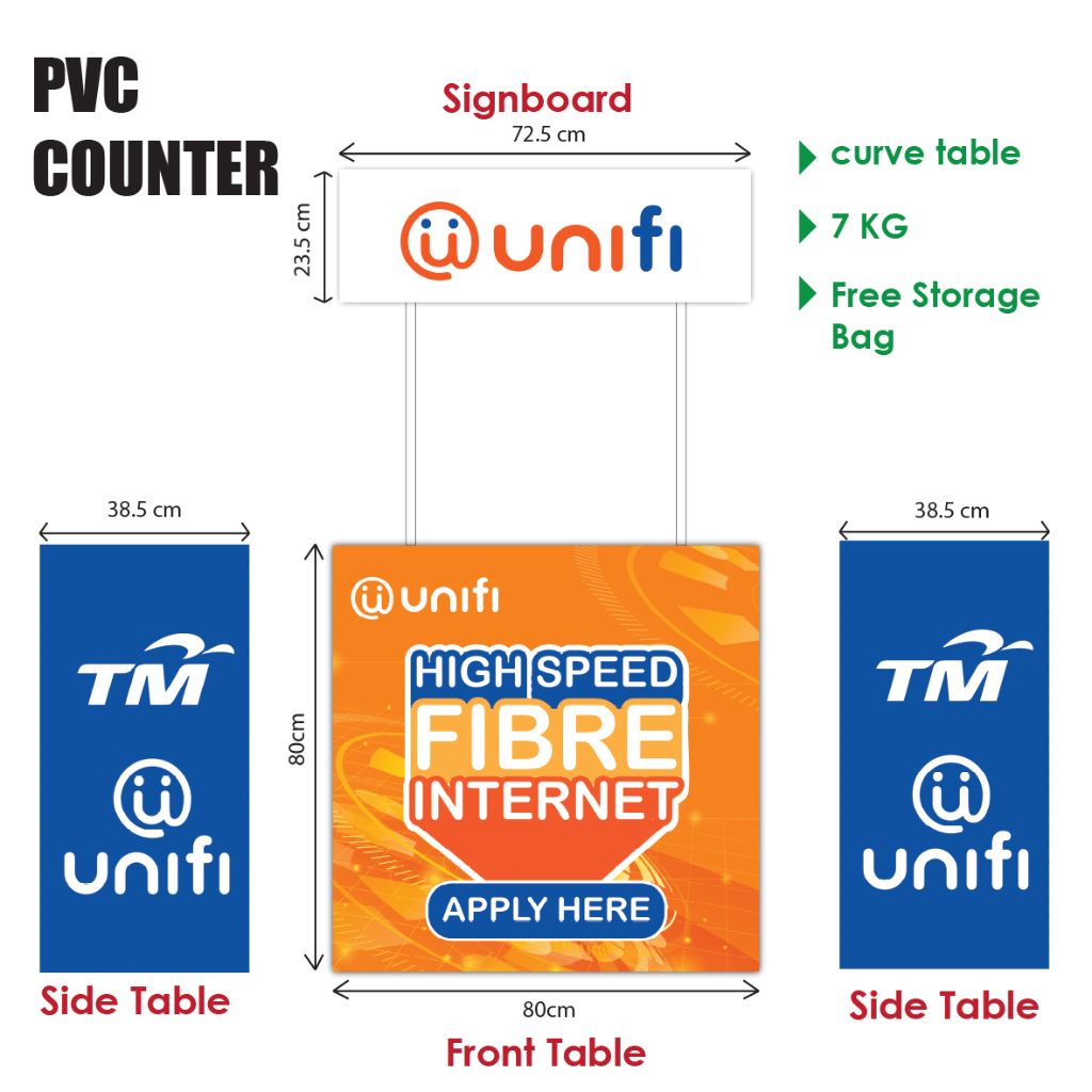 Promotion Booth Unifi Promotion Counter Unifi Promotion Table Unifi ...
