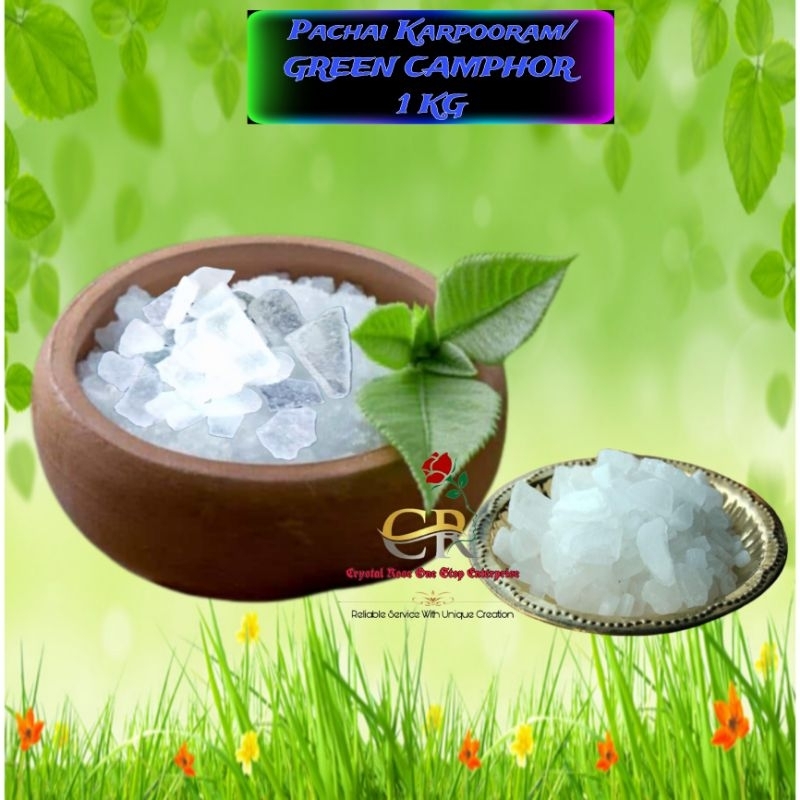 Original Pachai Karpooram/Natural Organic Edible Green Camphor (500 ...
