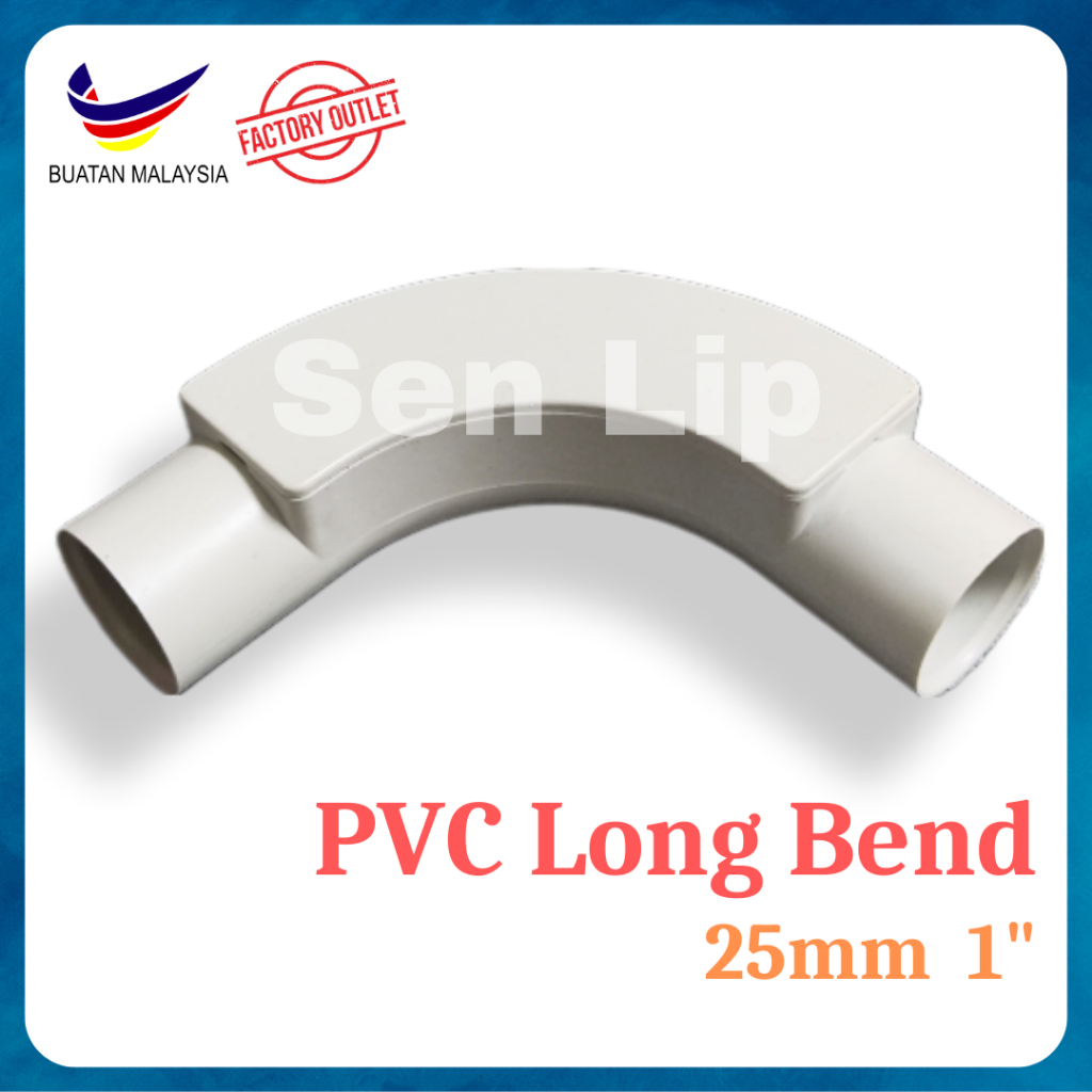 [Wholesale] 25mm (1") PVC Long Bend for PVC Conduit Pipe Fitting ...