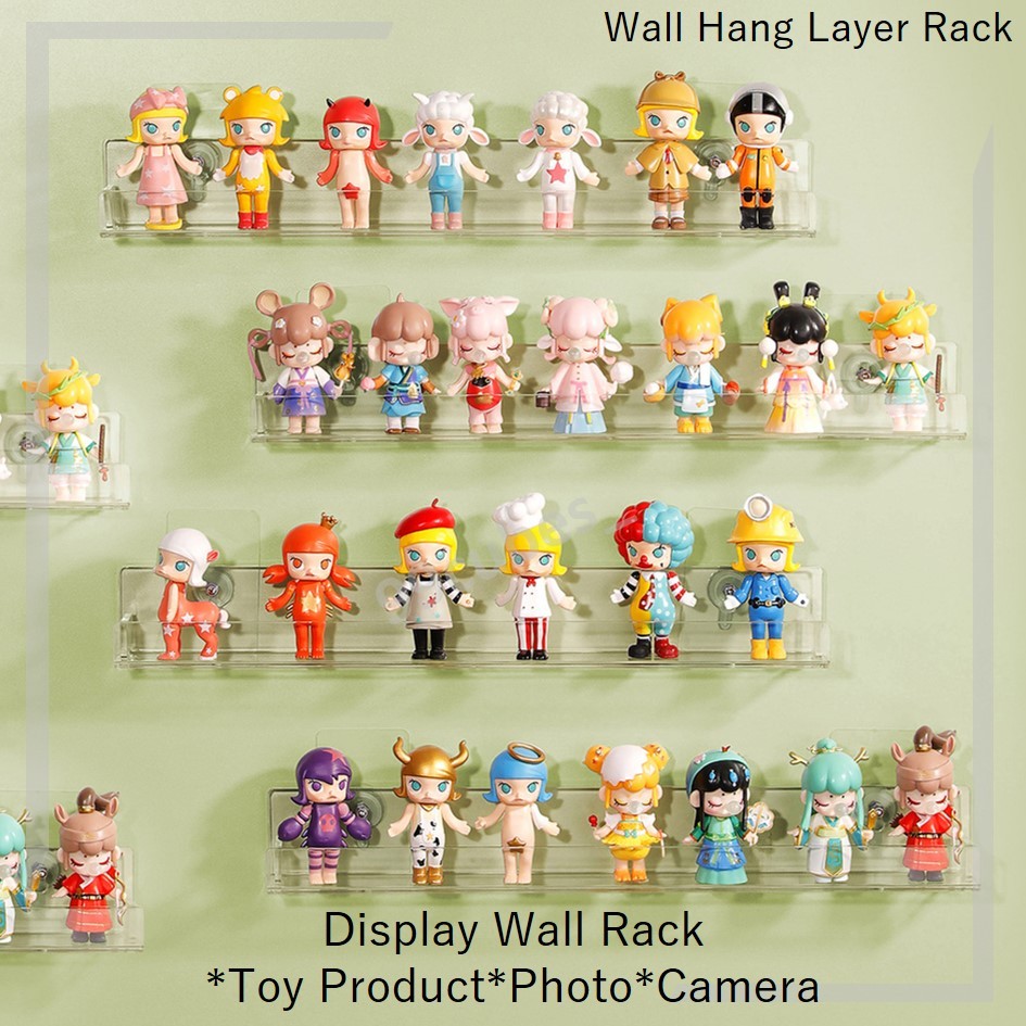 Wall Hang Layer Rack POP MART Storage Box Container Dustproof Hot Toy ...
