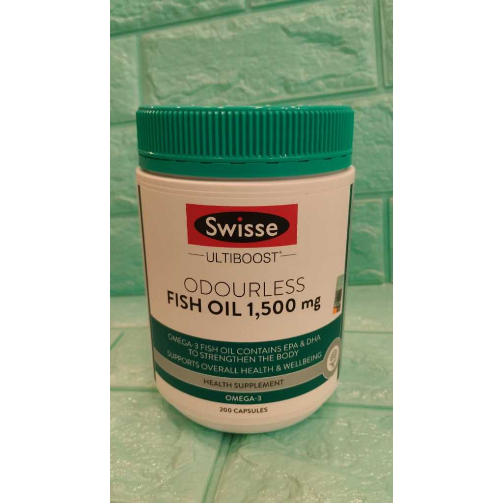 Swisse Ultiboost Odourless Fish Oil 1500mg 200 Caps | Shopee Malaysia