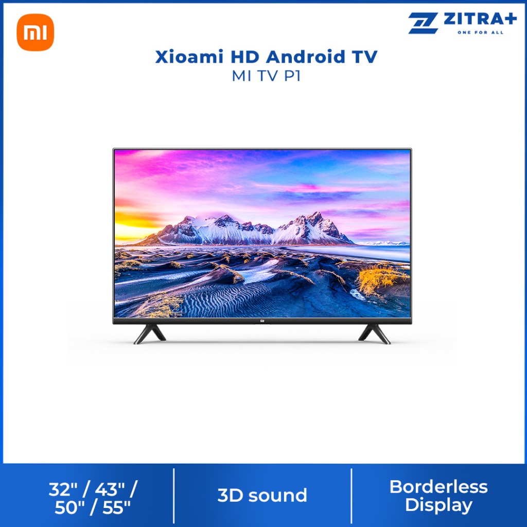 Xiaomi 32"/43"/50"/55" Android TV | MI TV P1 | Bezel-less design | Twin ...
