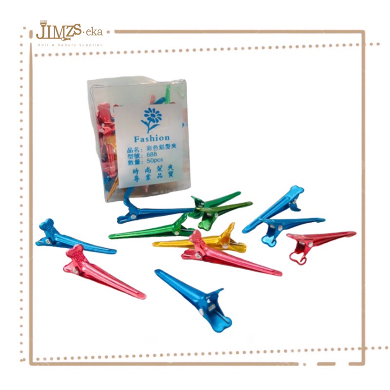 Fashion Colour Clips 50pcs | Shopee Malaysia