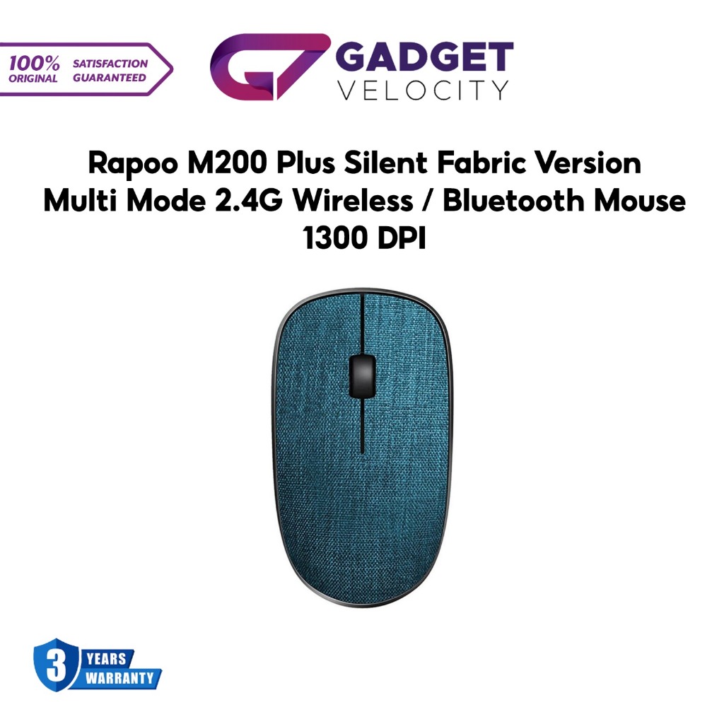 Rapoo M200 Plus Silent Fabric Version Multi Mode 2.4G Wireless Mouse ...
