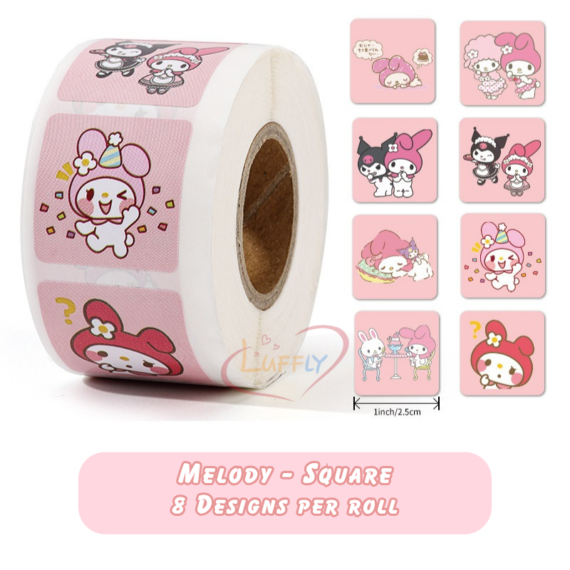 500 Pcs Stickers Sanrio Kuromi Melody Cinnamoroll Cute Diary Journal ...