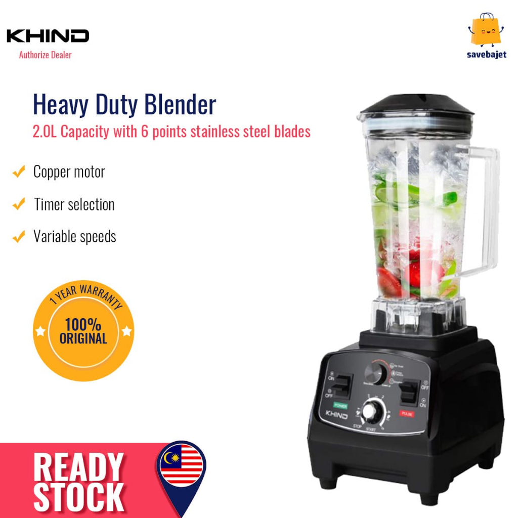 KHIND Pengisar Pelbagai Fungsi Multifunction Heavy Duty Blender (2.0L ...