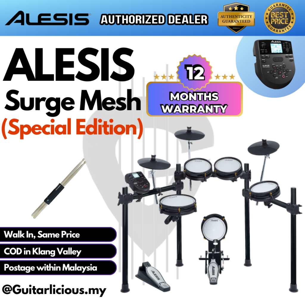 Alesis Surge Mesh Special Edition Electronic Digital Drum Kit ( Surge ...