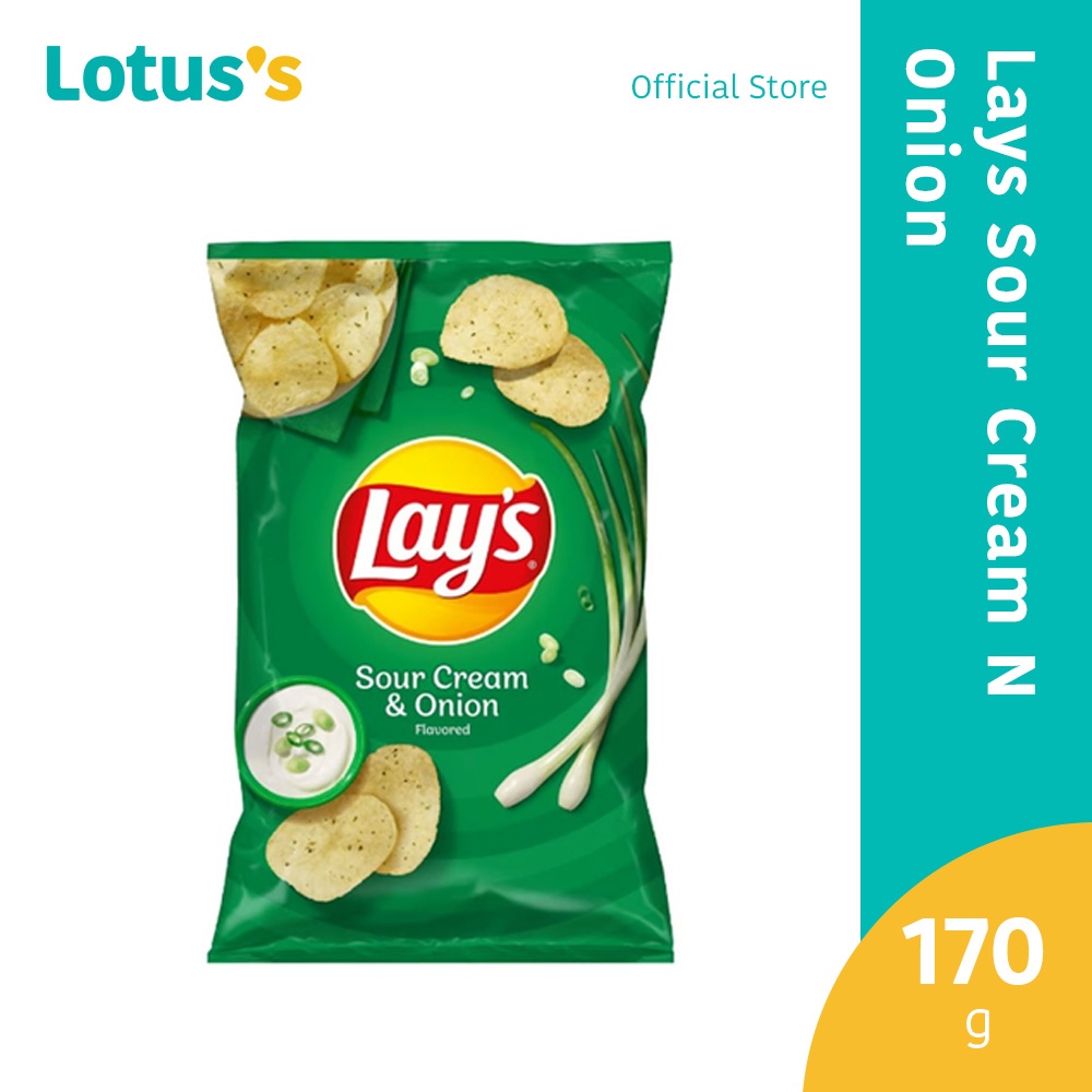 Lays Sour Cream N Onion 170G | Shopee Malaysia