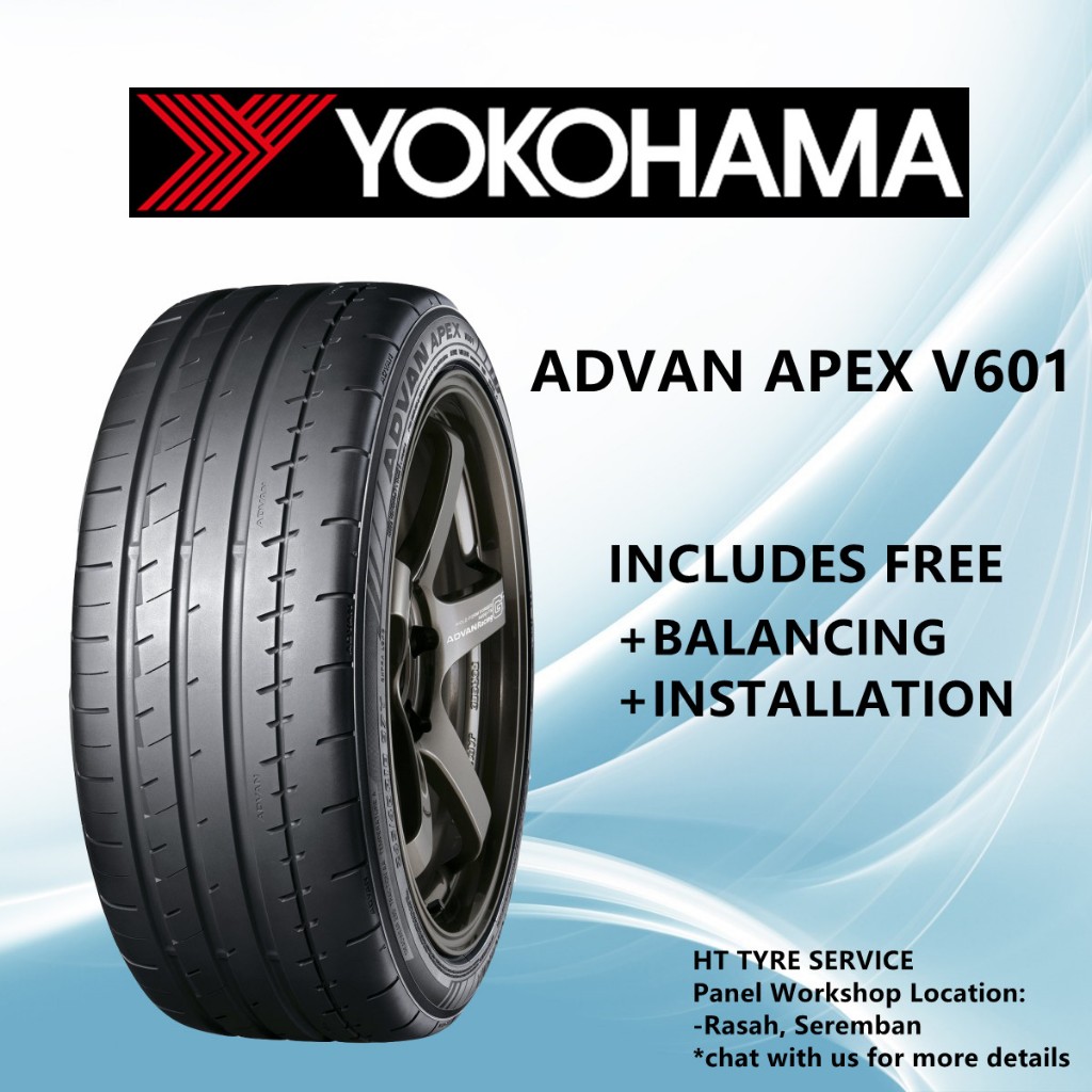 YOKOHAMA ADVAN APEX V601 17 18 19 20 inch Tyre Tayar Tire (Free Installation/ Delivery) | Shopee ...