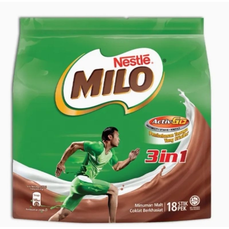 Milo 3 In 1 Activ-Go 18s x 33g | Shopee Malaysia