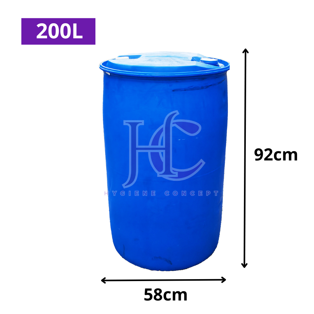 Tong Drum Plastik / Tong Air / Blue Drum Plastic / Bekas Tong Biru ...