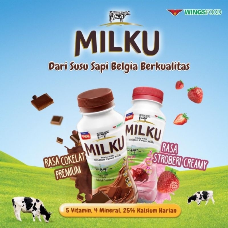 Susu Milku UHT - Strawberry | Shopee Malaysia