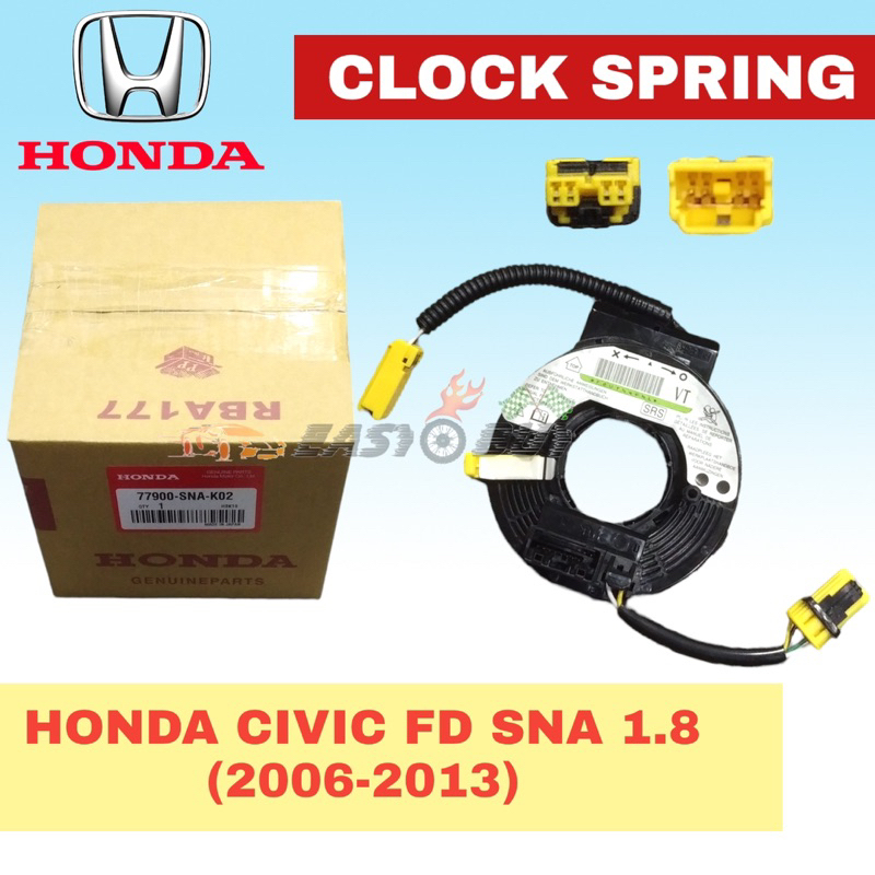 ORIGINAL HONDA CIVIC FD SNA 1.8 (2006-2013) AIR BAG SPIRAL CLOCK SPRING ...