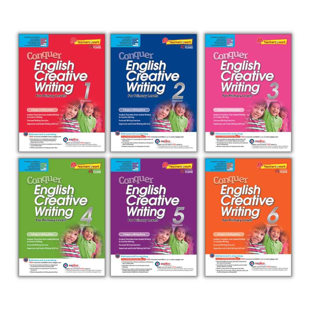 Conquer English Creative Writing For Primary Levels Workbook 1 - 6 ...