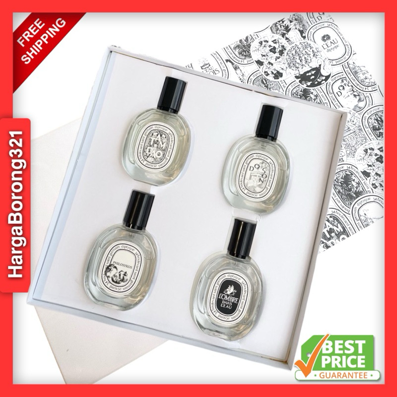 💯⭐Original Diptyque 4in1 Classic Perfume Gift Set 4x10ml (White Box ...