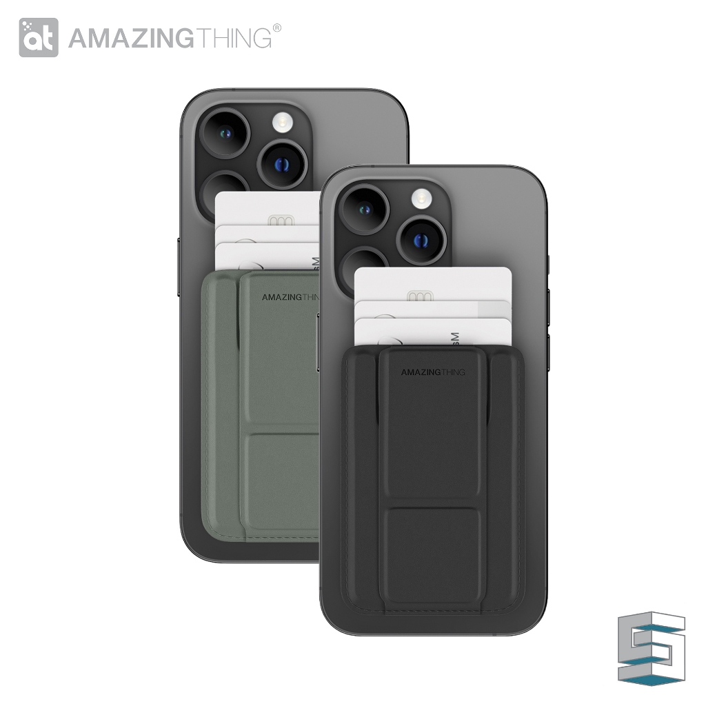 AMAZINGTHING Marsix Pro Mag Magnetic Wallet - Black/Grey | Shopee Malaysia