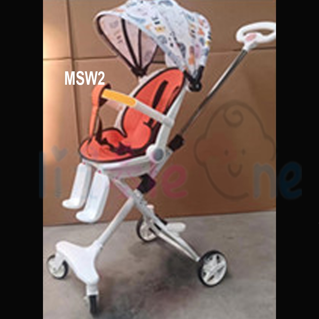 V13 SPIN+ 2 Way Magic Stroller (Flat Recline 175 Degree) 360 Rotation ...