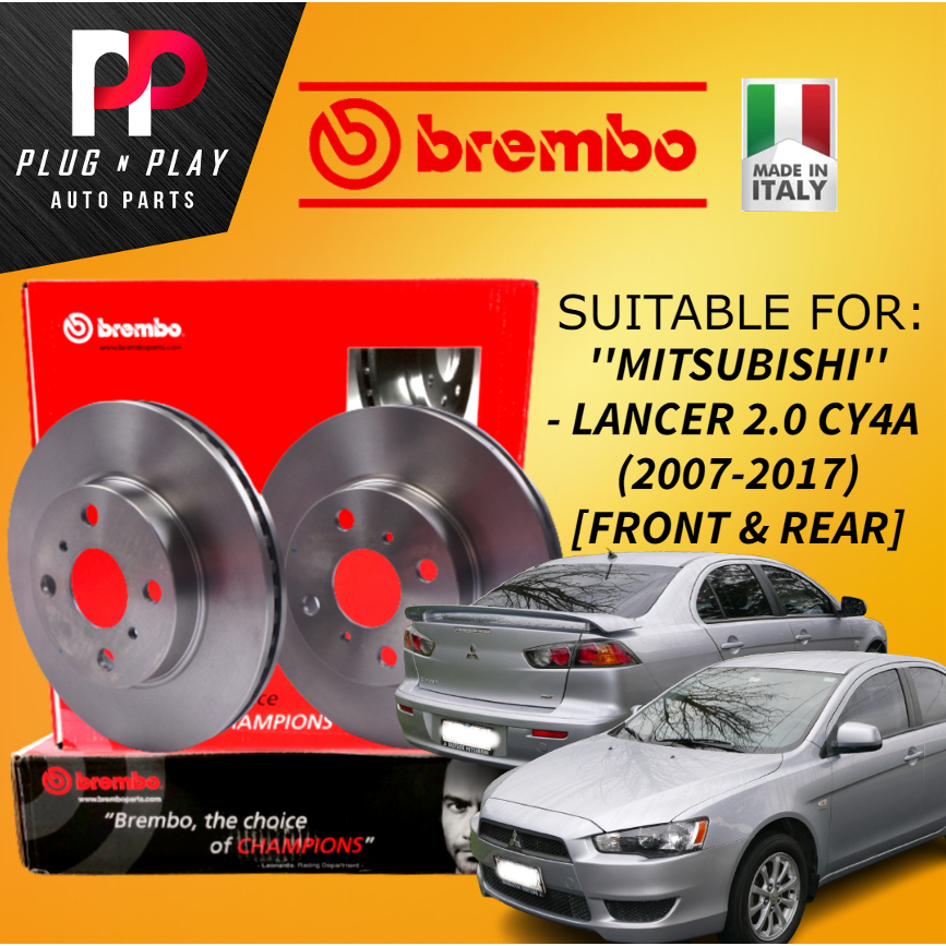 BREMBO MITSUBISHI LANCER 2.0 CY4A (2007 - 2017) FRONT & REAR 100% ...