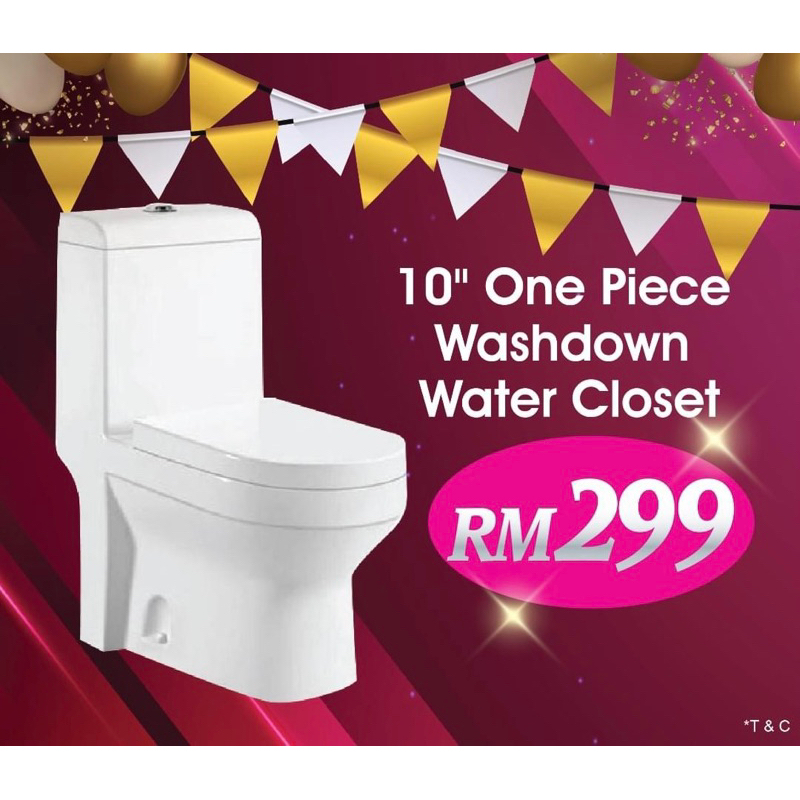 Own Collection Jamban One Piece Minimum Order 3 Unit Order Lalamove Atau Own Collection