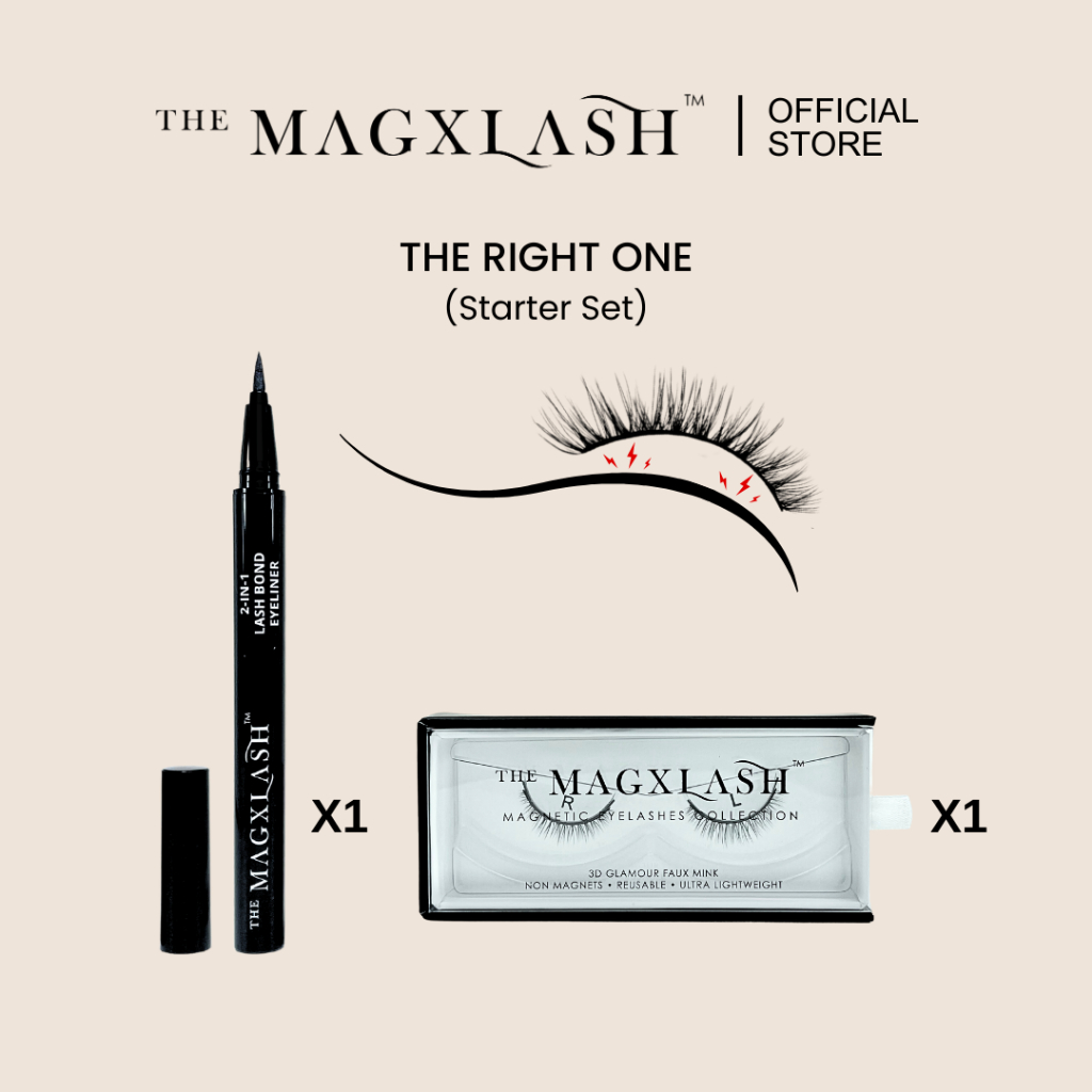 The Magxlash The Right ONE - 1 unit INVISIBLE Magnetic Eyelashes and 1 ...