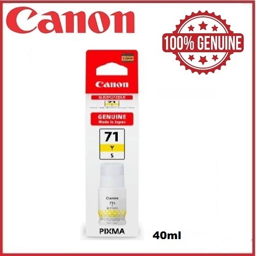 CANON GI-71/GI-71s Black/Cyan/Magenta/Yellow ORIGINAL REFILL INK G1020 ...