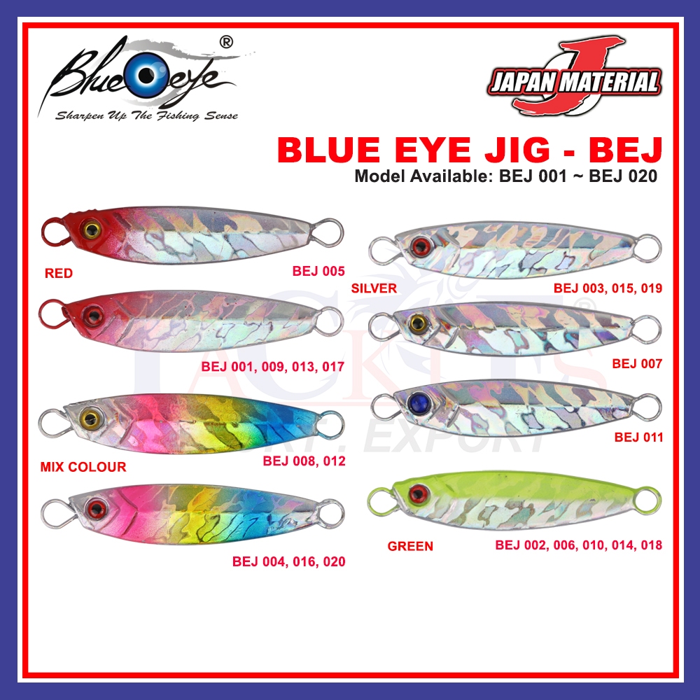 (10g-30g) Blue Eye Jig Fishing Lure BEJ Fishing Lure Jigging Saltwater ...