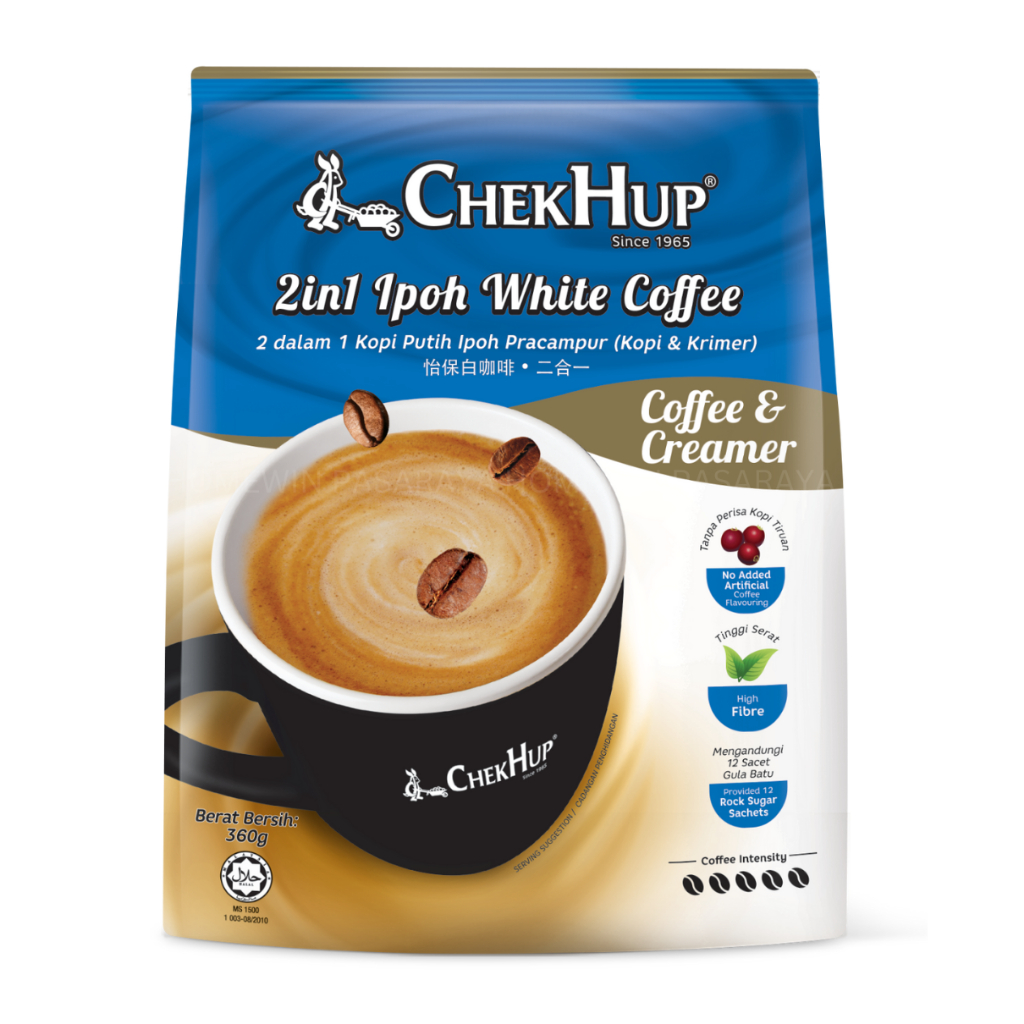 Chek Hup 3 in 1 Ipoh White Coffee Original/less Sweet/Coffee&Creamer/Rich/Classic/Kokoo (40g x ...