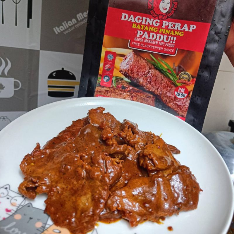 (READY STOCK) DAGING BATANG PINANG PERAP PADDU 500GRAM+FREE SOS+ICEBOX ...