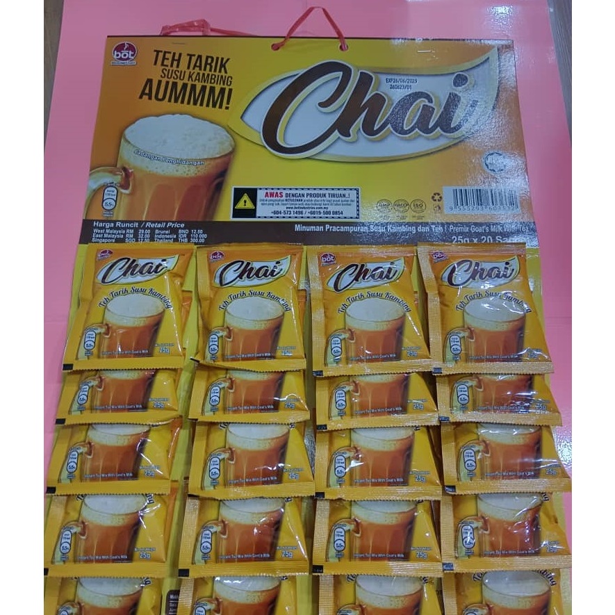 Teh Tarik Susu Kambing(Teh Chai) 25g x 20 Sachet 1Papan | Shopee Malaysia