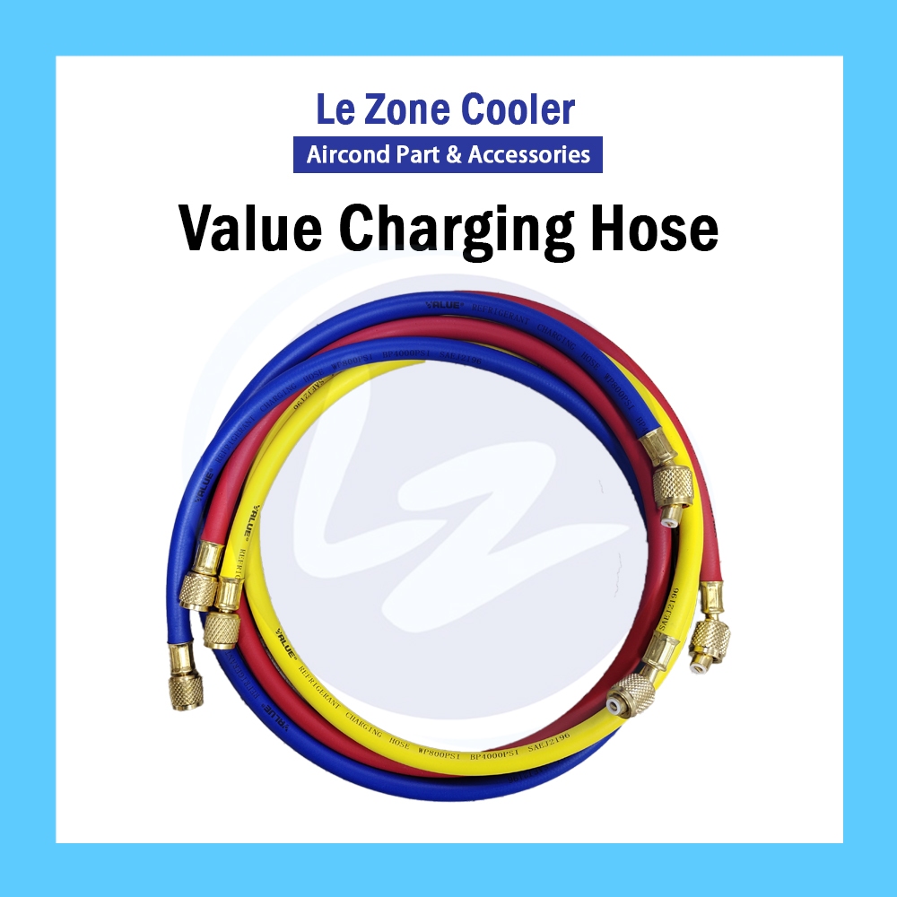 Value Charging Hose Aircond Gas Meter Hose Pipe 1.2m 1.2 meter R22 ...